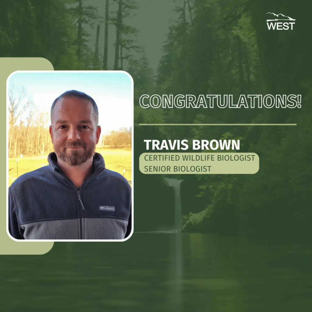 Congratulations Travis Brown! - Western EcoSystems Technology, Inc.